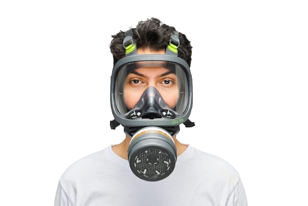 Buy BLS 2150V Universal Full Face Respirator Mask with Chemical ...