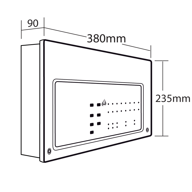 Buy Context Plus IP30 Conventional Fire Alarm Panel 2 4 and 8 Zone EN54 ...