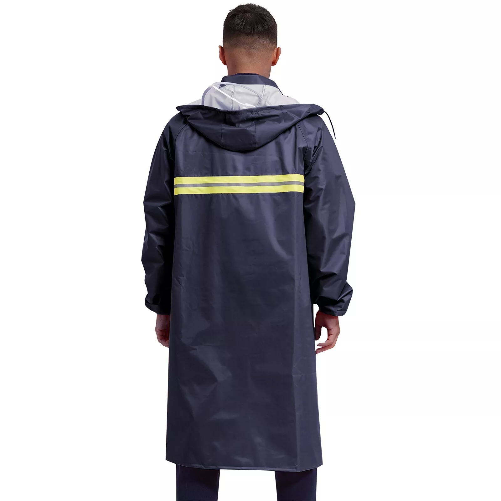 Buy High Quality BL435 PVC Waterproof Hoodie Reflective Strip Long Rain ...