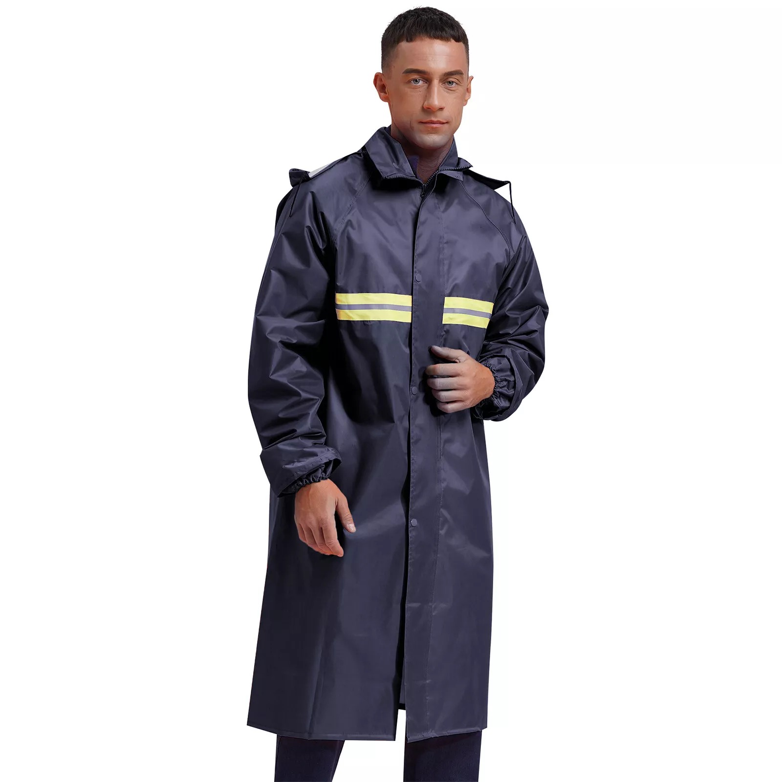 Buy High Quality BL435 PVC Waterproof Hoodie Reflective Strip Long Rain ...